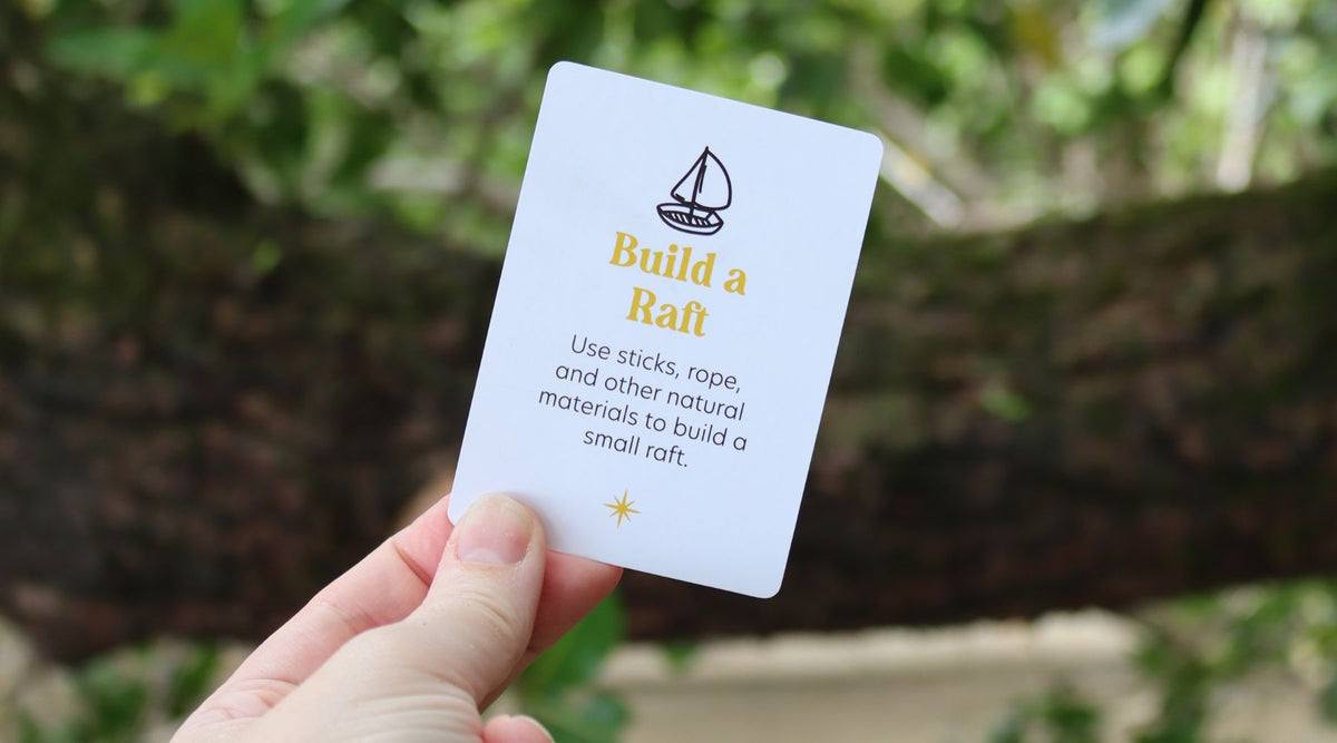 Build a Raft: Using Sticks, Rope, and Natural Materials – Adventure Card Co